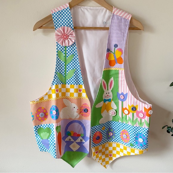 Vintage | Tops | Vintage Womens Size L Xl Easter Vest | Poshmark